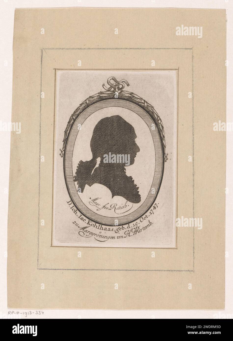 Portrait van Johann Jacob Kohlhaas, Johann Mayr, 1780 - 1809 print ...