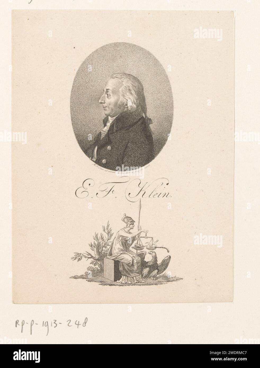 PortraT van Ernst Ferdinand Klein, Johann Michael Siegfried Lowe, 1806 ...