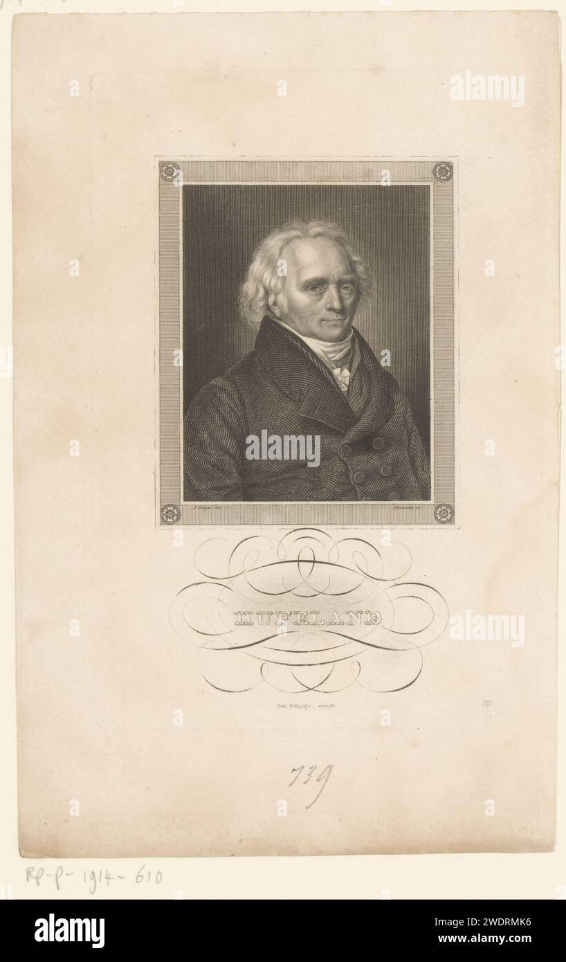 Portrait van Christoph Wilhelm von Hufeland, Johann Georg Nordheim ...