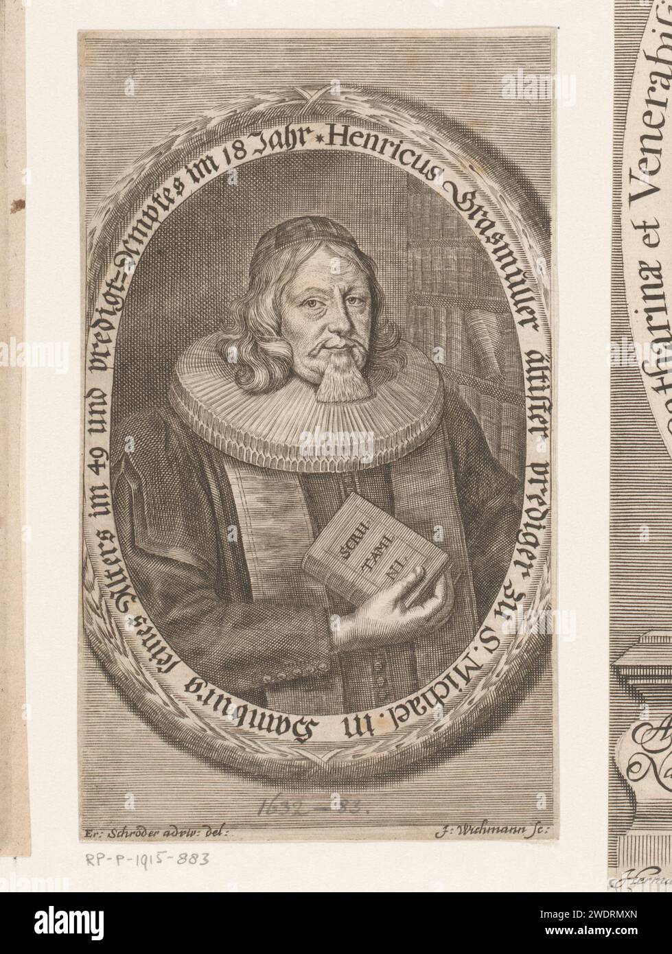 PortraT van Heinrich Grasmüller, Joachim Wichmann, After Erich Schröder ...