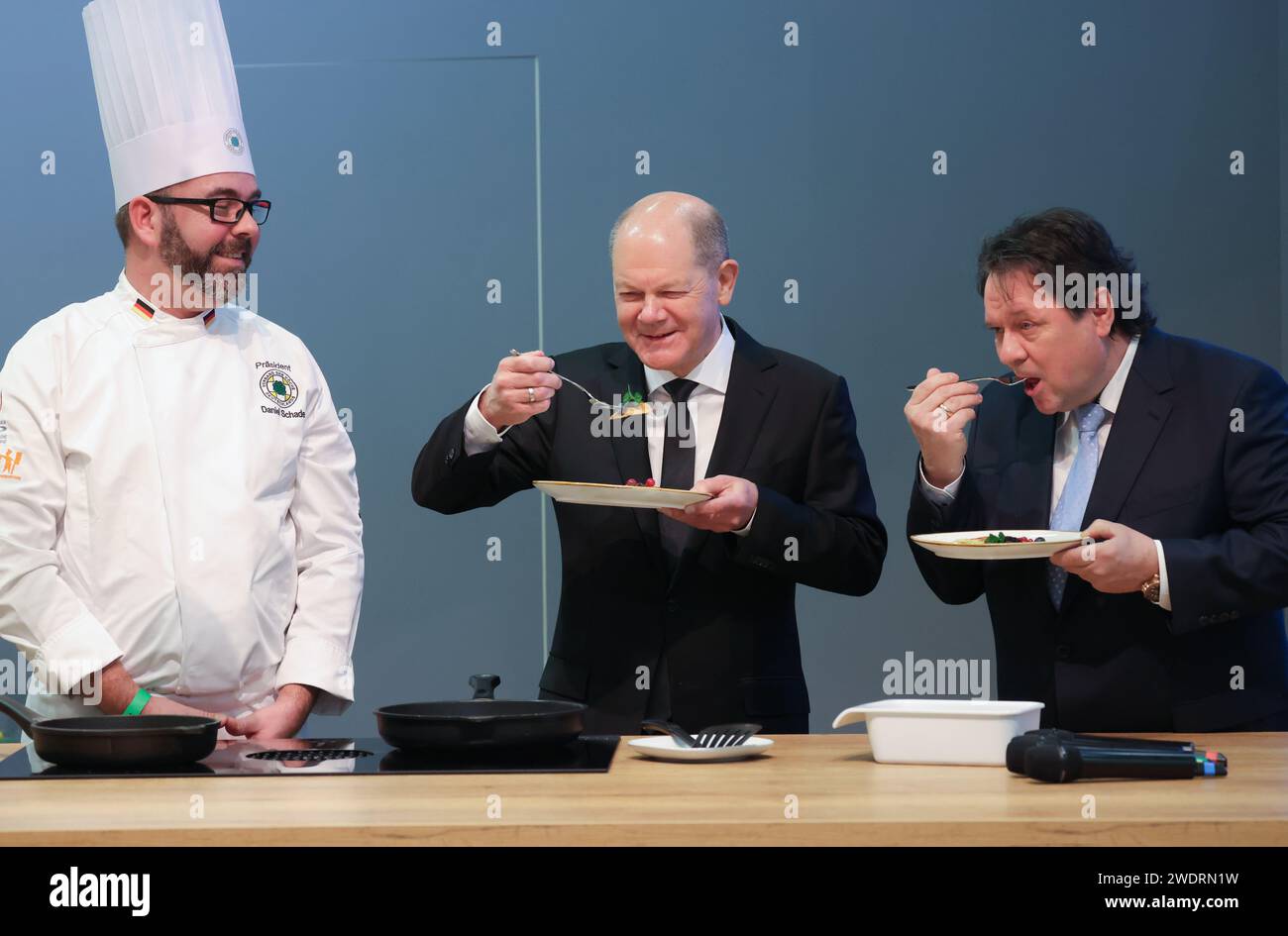 Berlin, Germany. 22nd Jan, 2024. Federal Chancellor Olaf Scholz (SPD ...