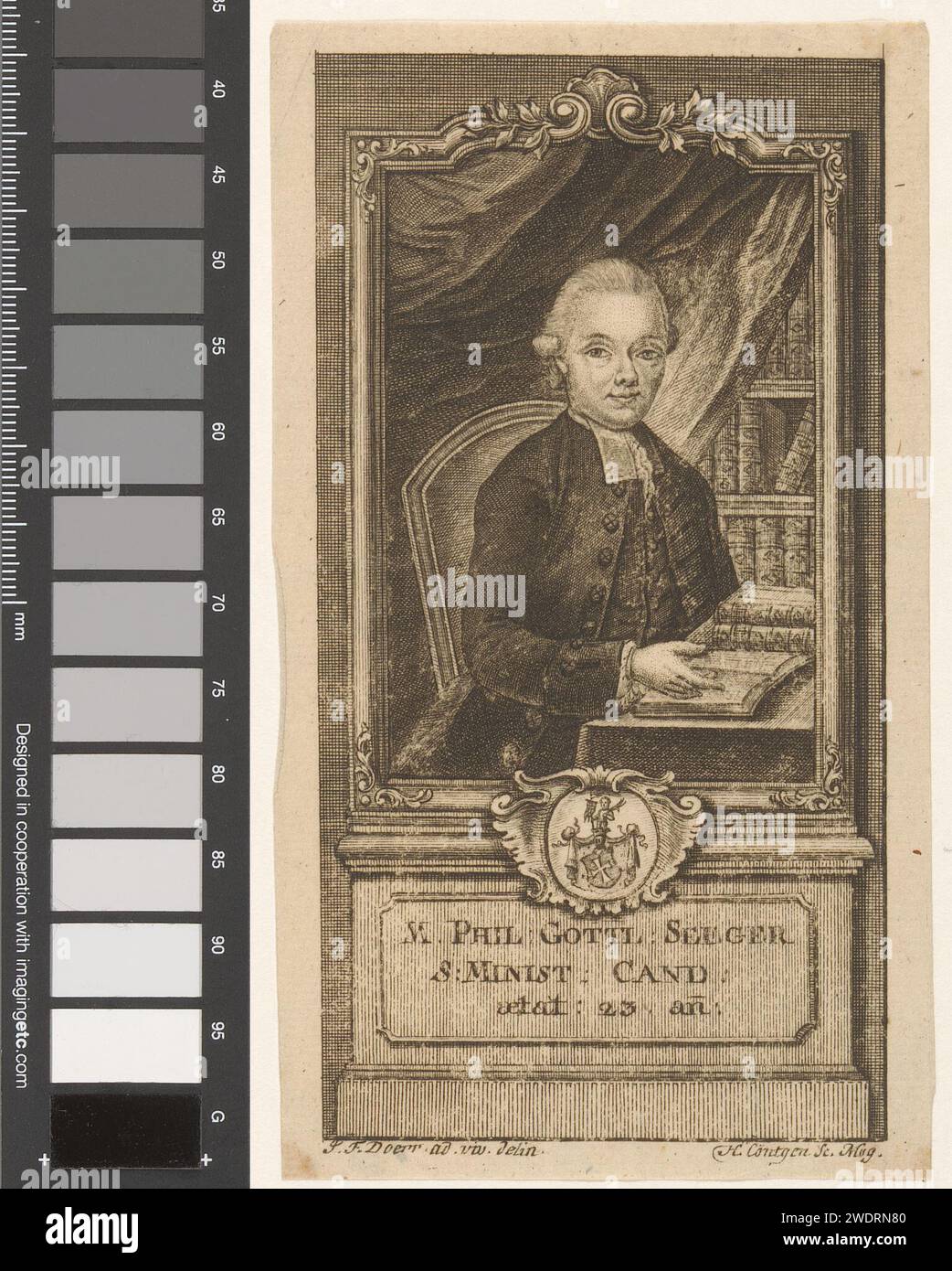 Portrait of Philipp Gottlieb Seeger at the age of 23, Heinrich Hugo ...