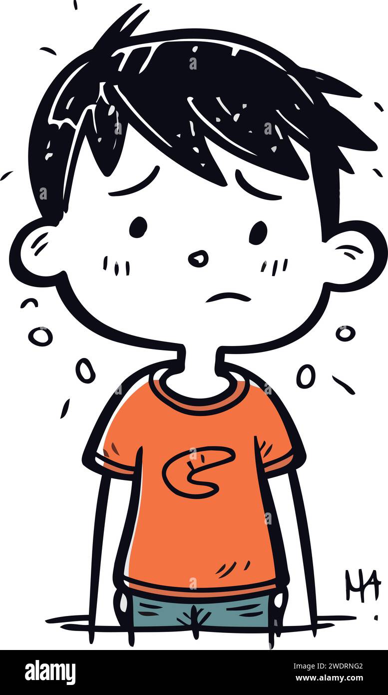 Boy confused Stock Vector Images - Alamy