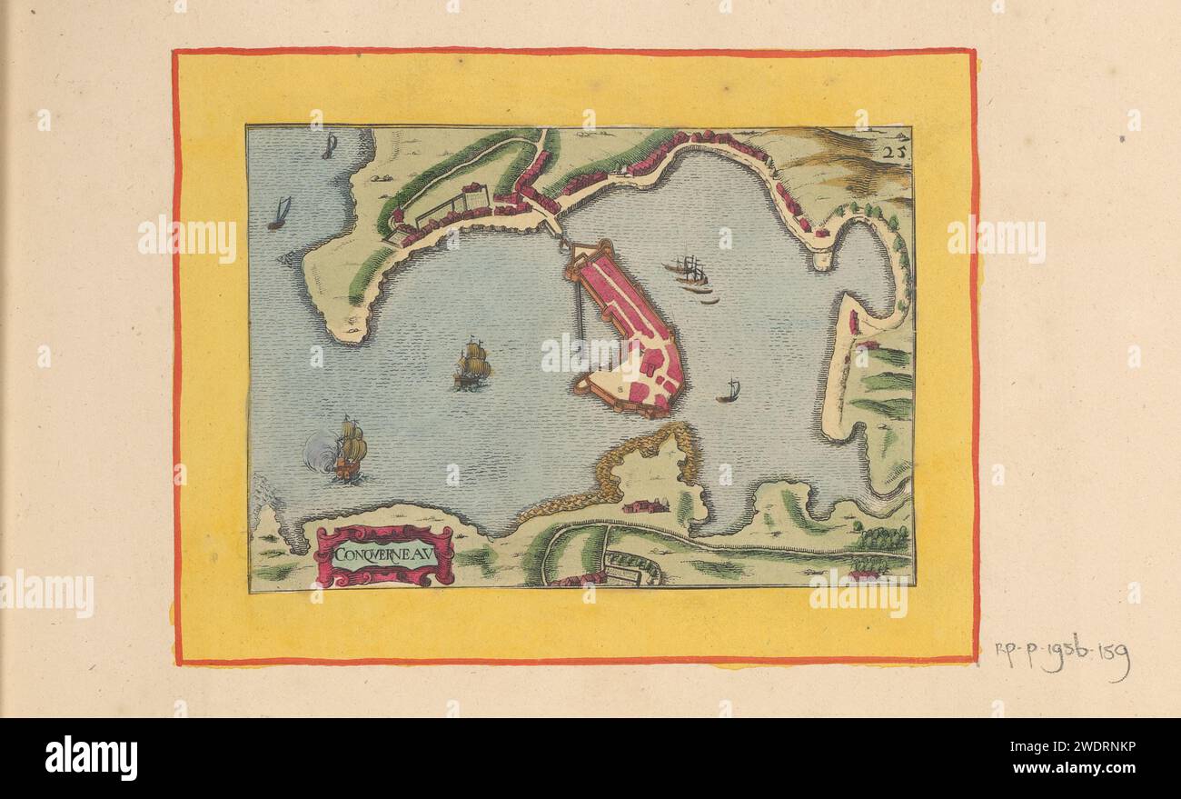 Map of Concarneau and surroundings, Anonymous, After Christophe Tassin ...