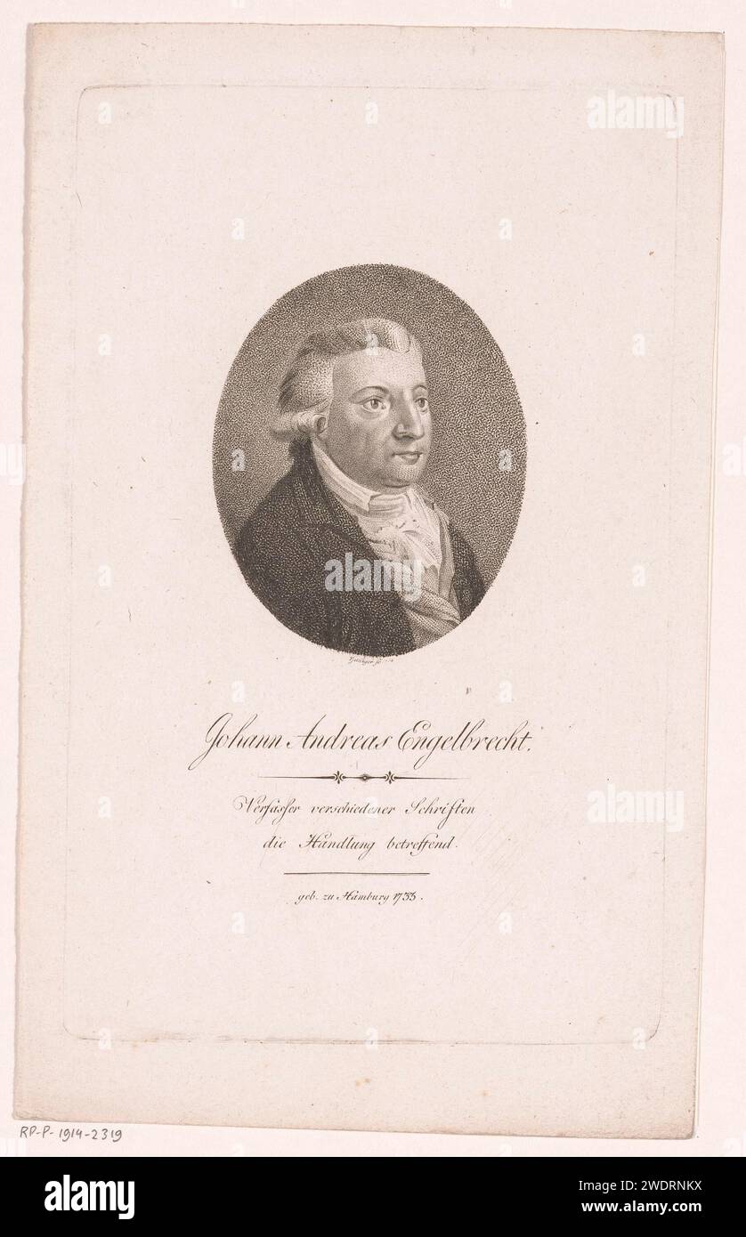 Portrait van Johann Andreas Engelbrecht, Friedrich Wilhelm Bollinger ...