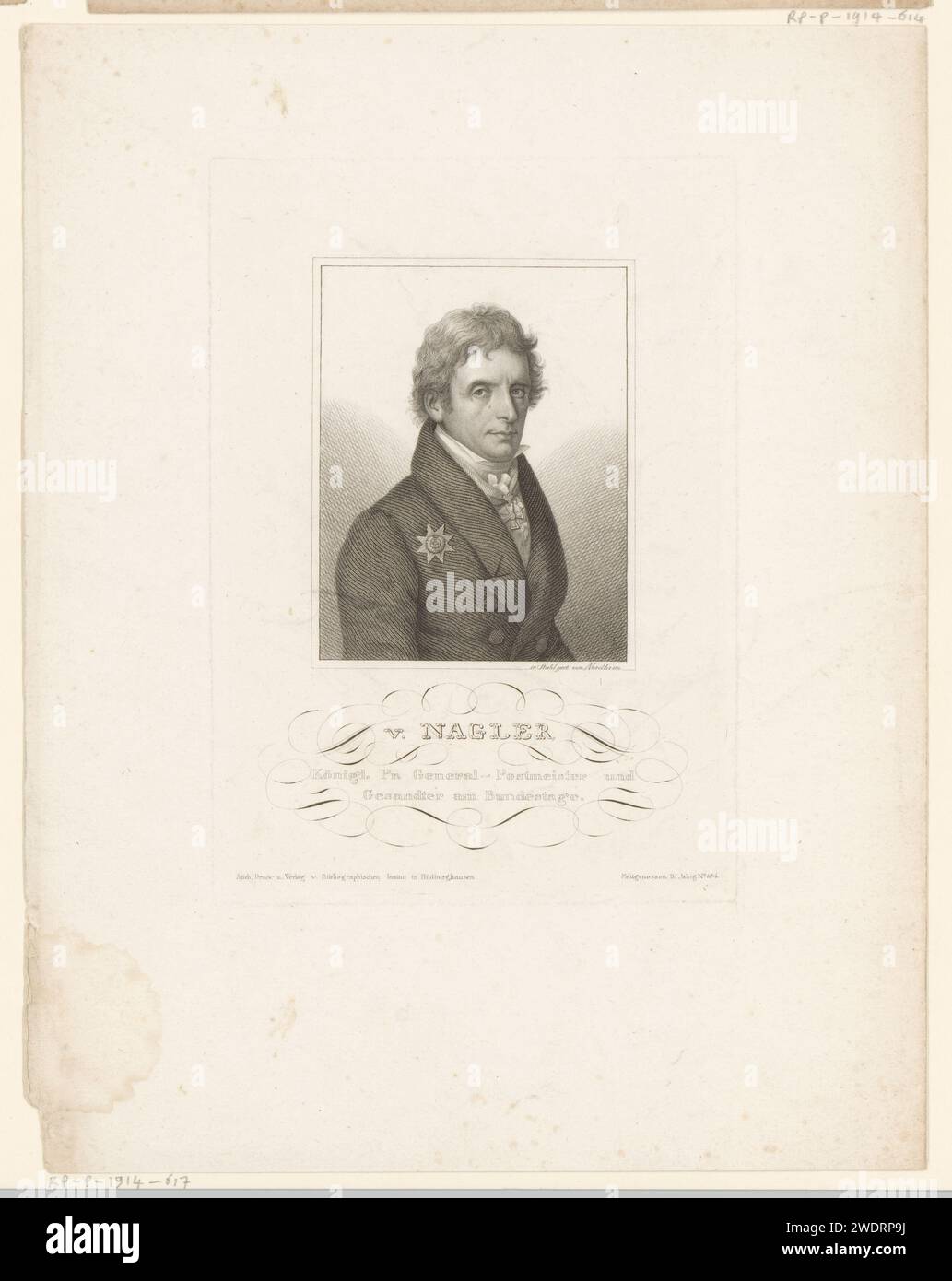 PortraT van Carl Ferdinand Friedrich von Nagler, Johann Georg Nordheim ...