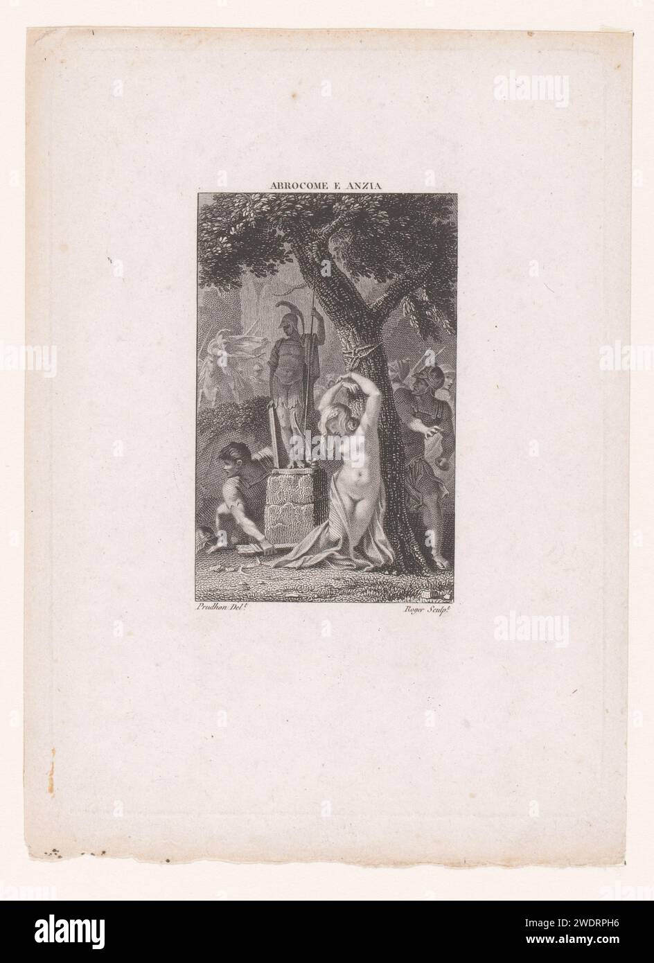 Anthia in Habrokomas, Barthélémy Joseph Fulcran Roger, after Pierre ...