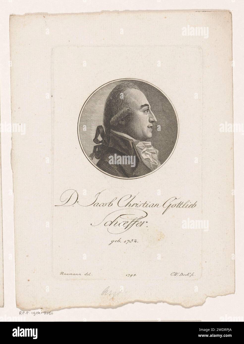 Portrait van Jacob Christian Gottlieb von Schaeffer, Christoph Wilhelm ...