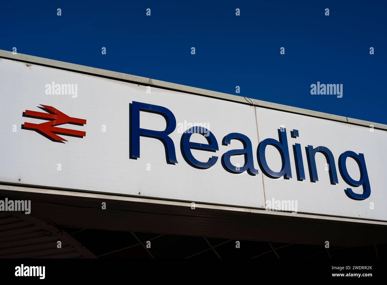 Sign for Reading Station, Reading, Berkshire, England, UK, GB Stock ...