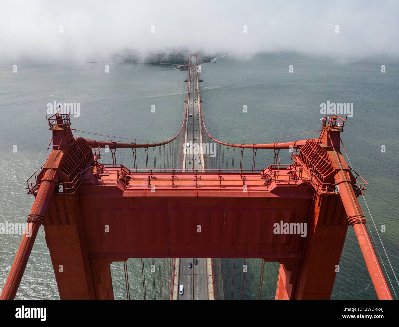 Aerial view of golden gate bridge hi-res stock photography and images ...