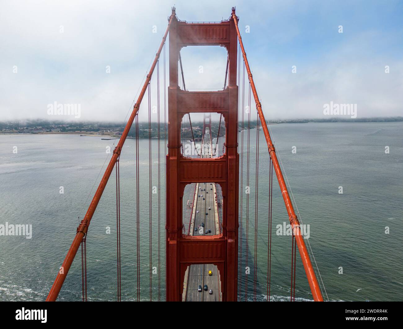 aerial view of the Golden Gate Bridge Stock Photo - Alamy