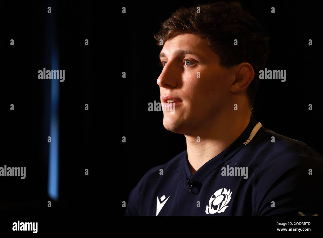 Scotland captain Rory Darge during the 2024 Guinness Men's Six Nations ...