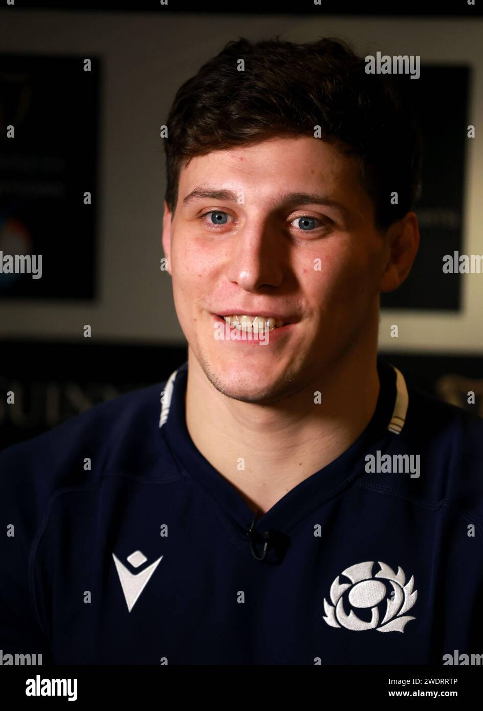Scotland captain Rory Darge during the 2024 Guinness Men's Six Nations ...