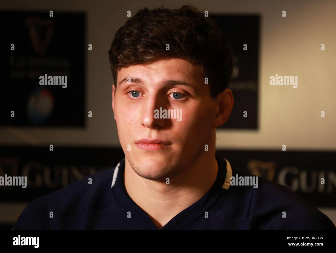 Scotland captain Rory Darge during the 2024 Guinness Men's Six Nations ...