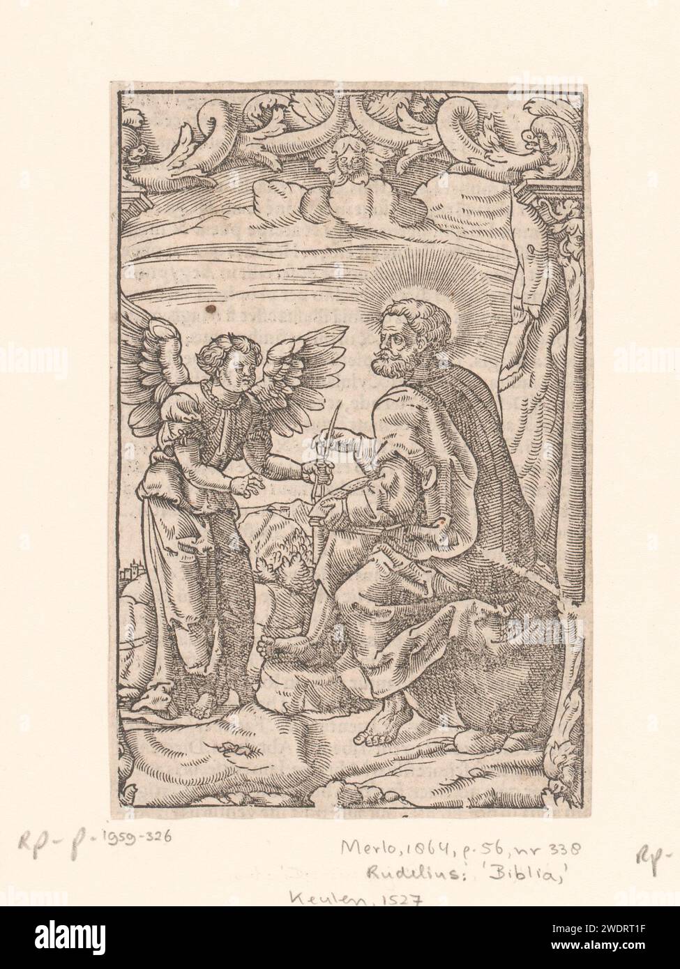 Evangelist Mattheus, Anonymous, Anton von Woensam, 1527 print paper the ...