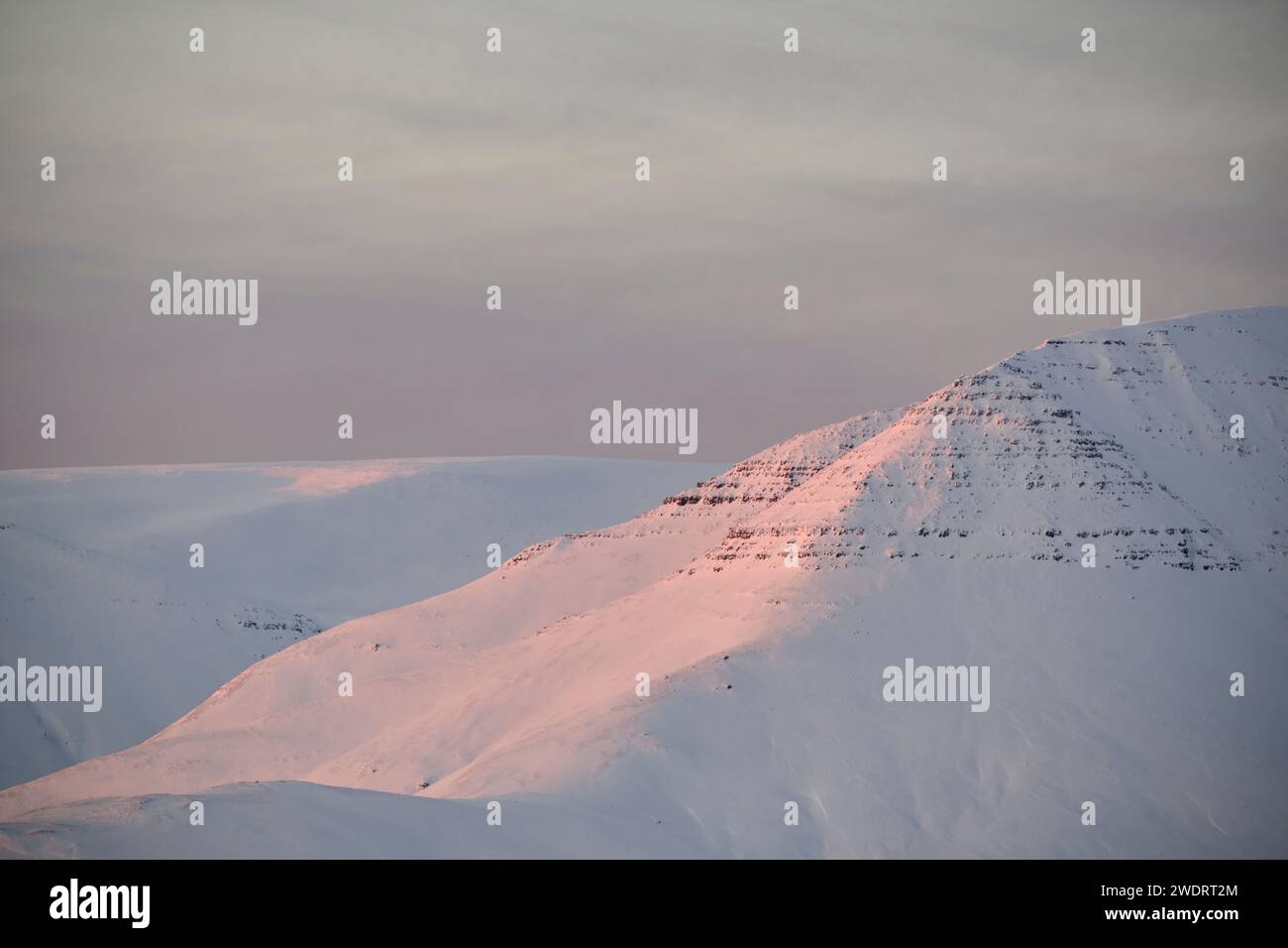 Amazing view of cold desert mountain Stock Photo - Alamy