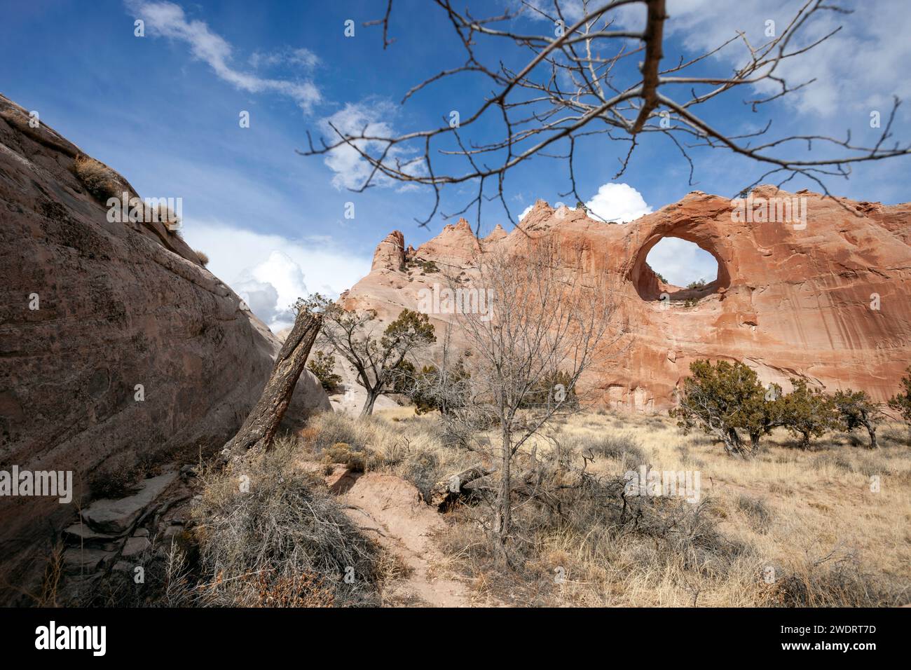 Window Rock formation on the Navajo Nation Stock Photo - Alamy