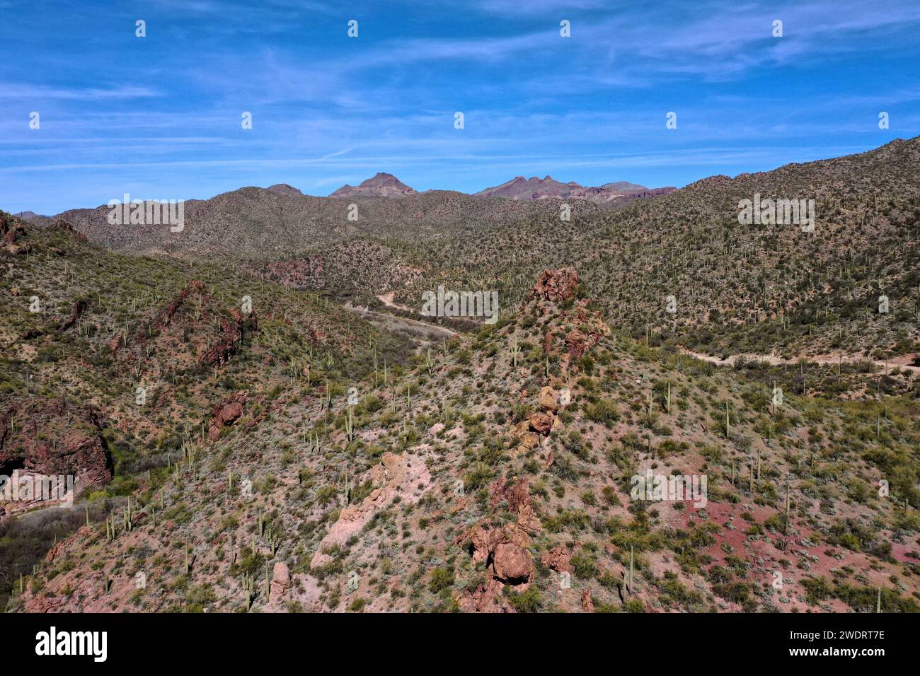 Aerial view of mountainous terrain hi-res stock photography and images ...