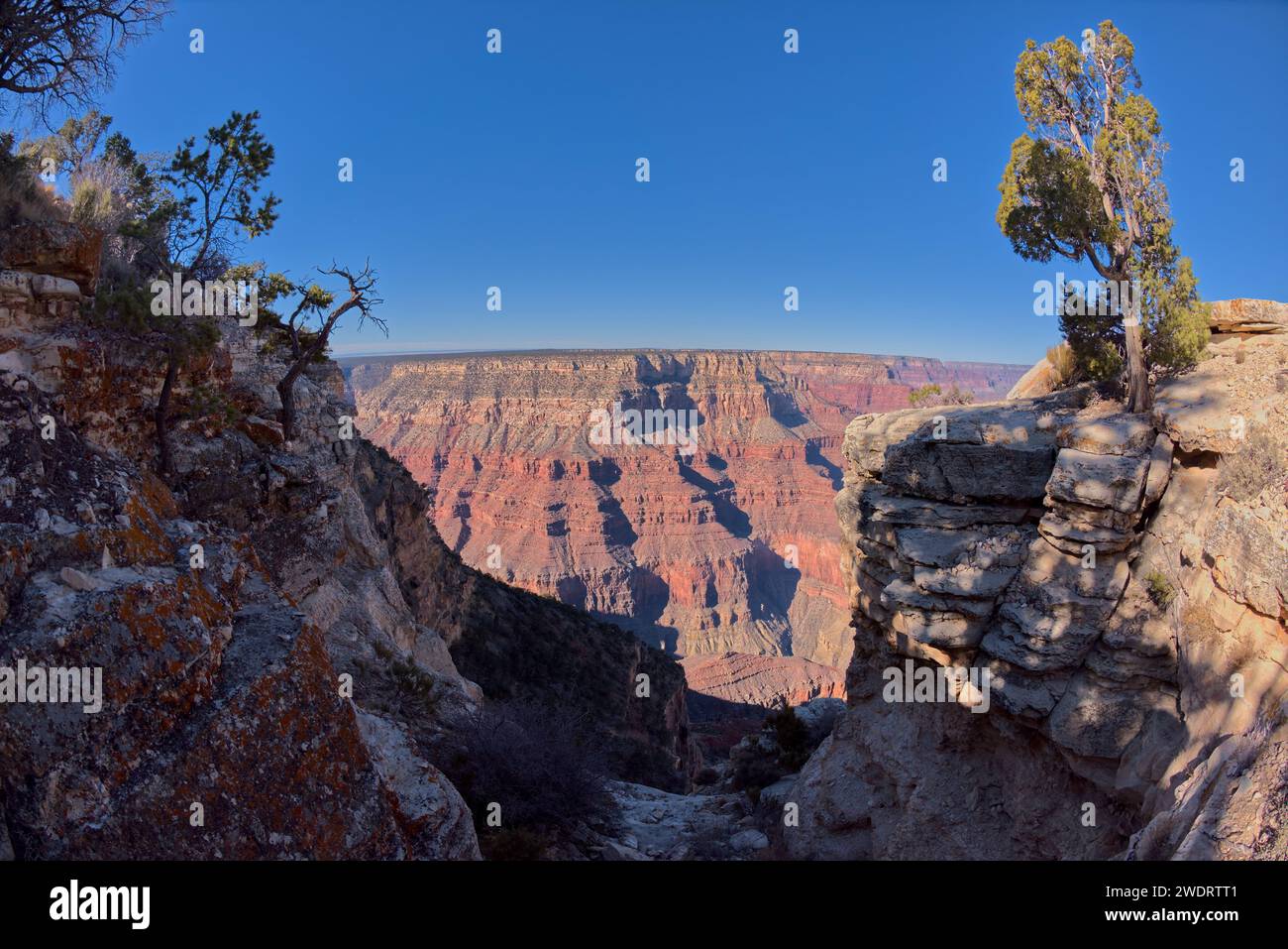 Sheer cliffs west of Pima Point Grand Canyon Stock Photo - Alamy