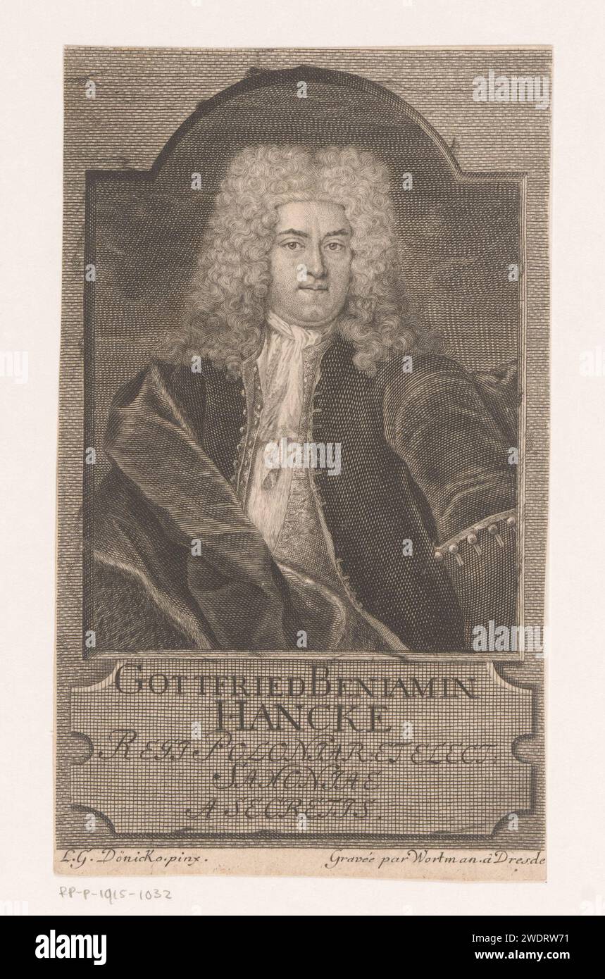 PortraT van Gottfried Benjamin Hancke, Christian Albrecht Wortmann ...