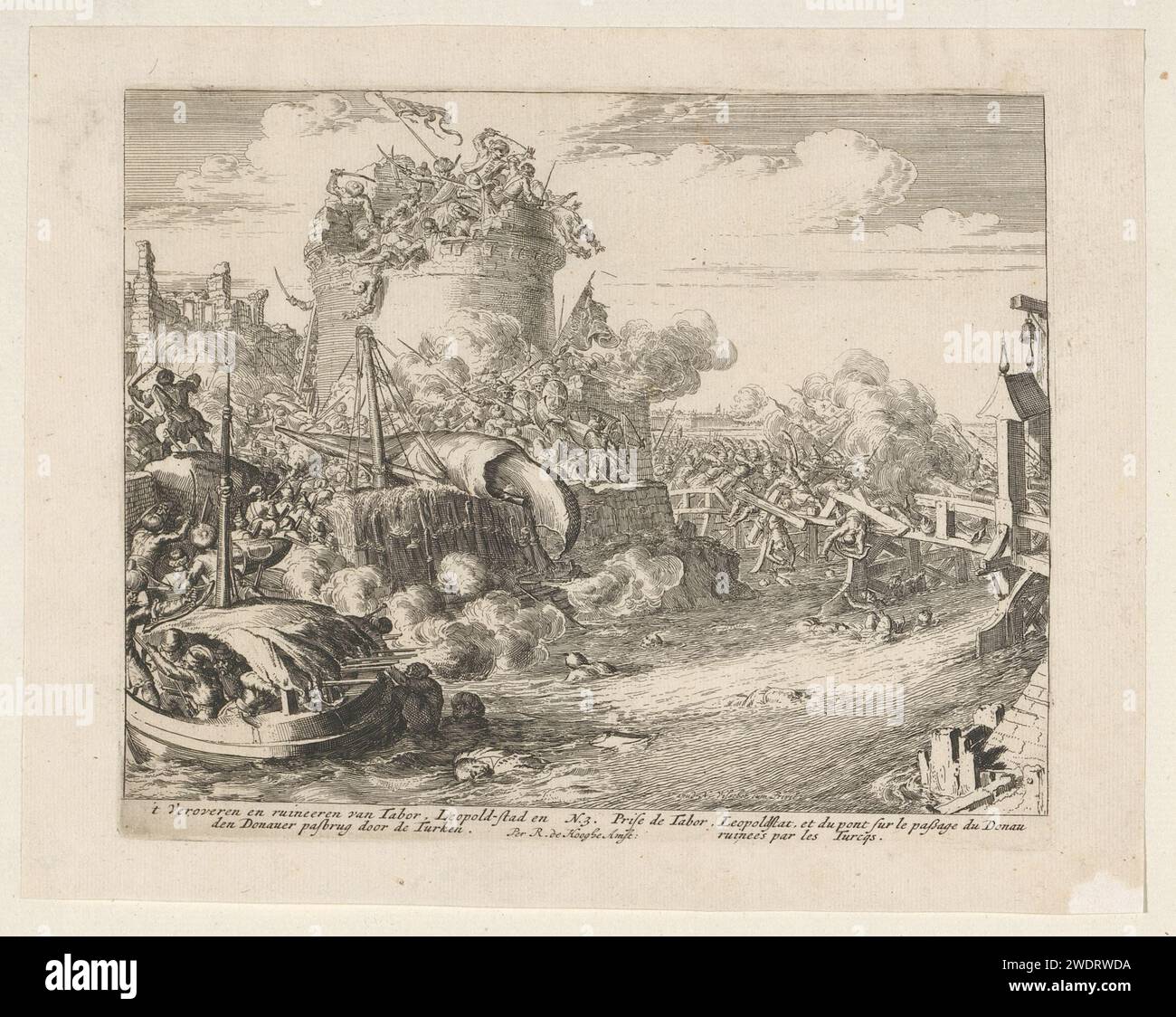 The conquest of Tabor, Leopoldstad and the Pasbrug over the Danube by ...