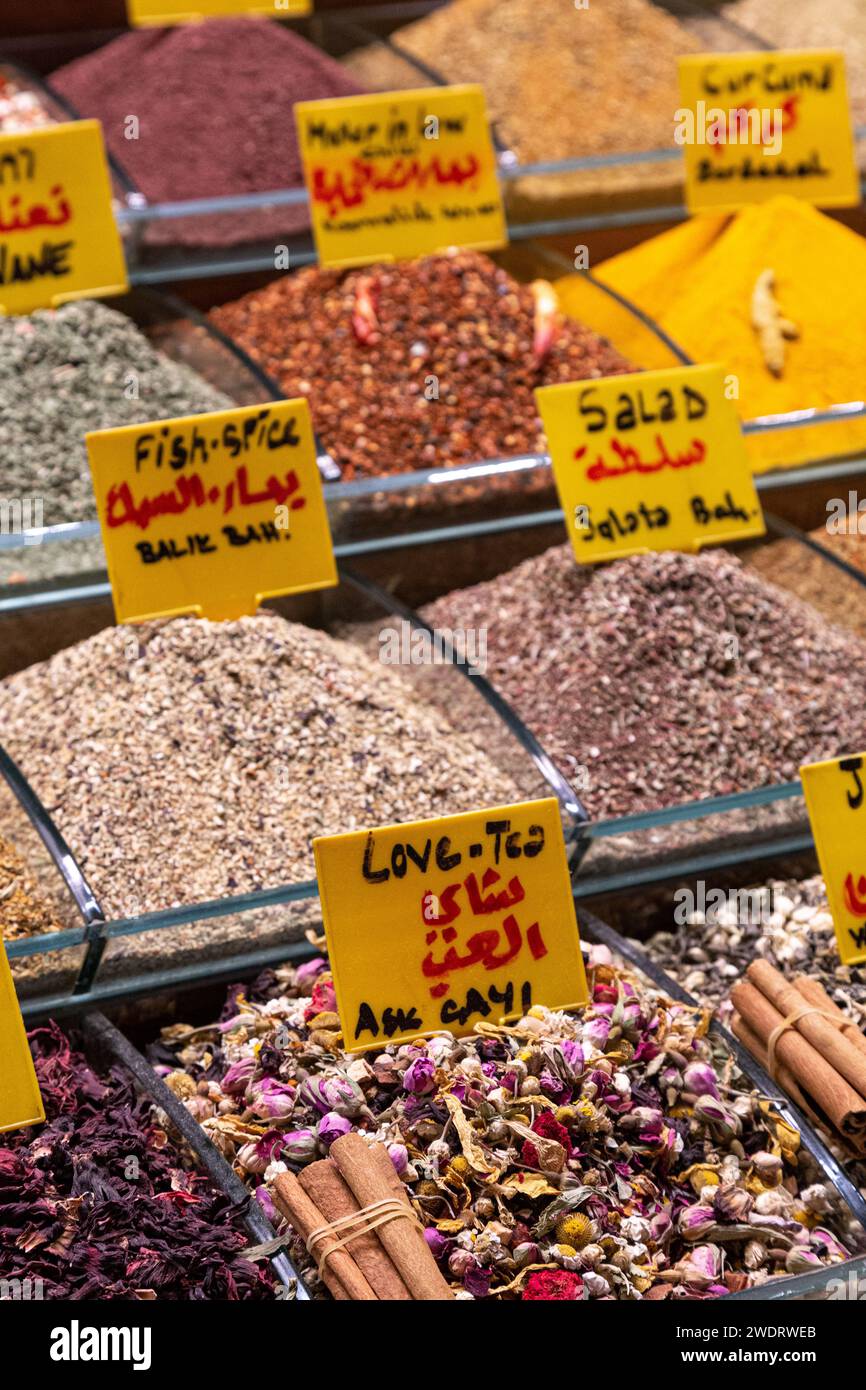 Teas in spice bazaar istanbul hi-res stock photography and images - Alamy