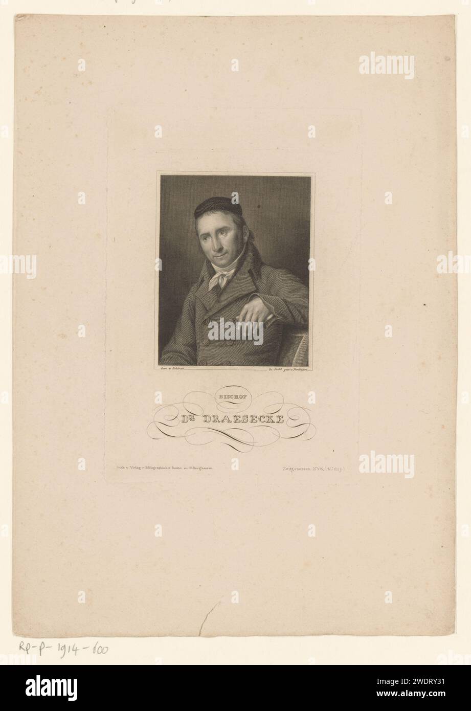 Portrait van Johann Heinrich Bernhard Dräseke, Johann Georg Nordheim ...