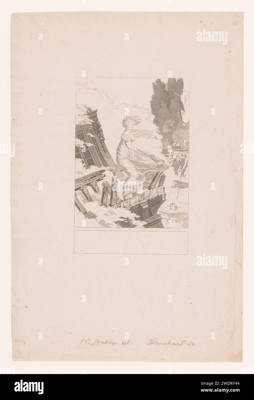 Virginie shipwreck, Auguste Thomas Marie Blanchard, After Pierre Prud ...