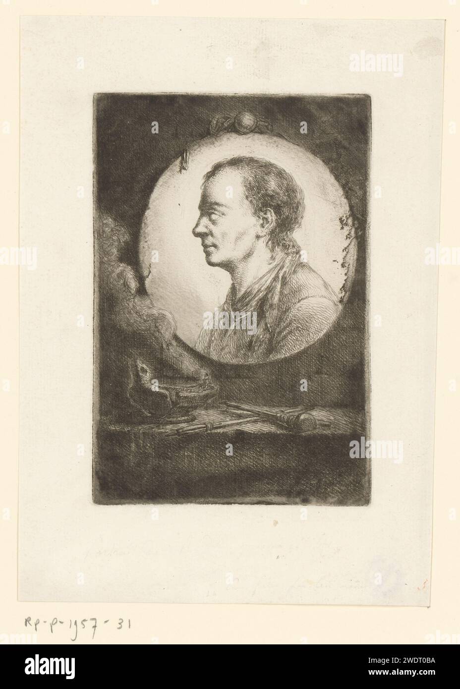 Portrait of Johann Heinrich Rode, Christian Bernhard Rode, 1759 print ...