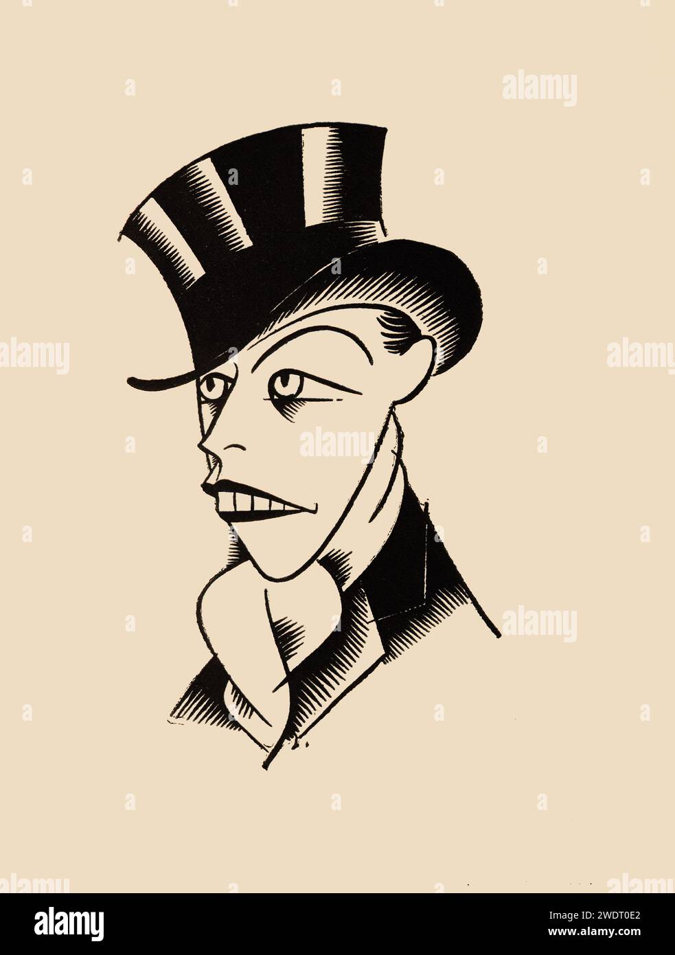 Ivy Maddison, Comic portrait by Miguel Covarrubias Stock Photo - Alamy