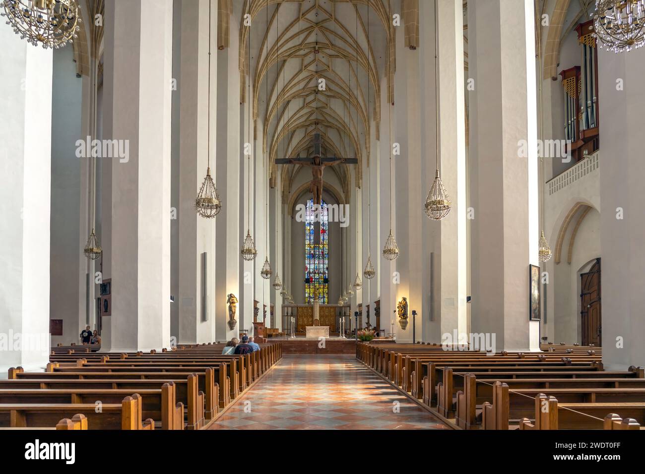 Innenraum der Frauenkirche in München, Bayern, Deutschland, Europa ...