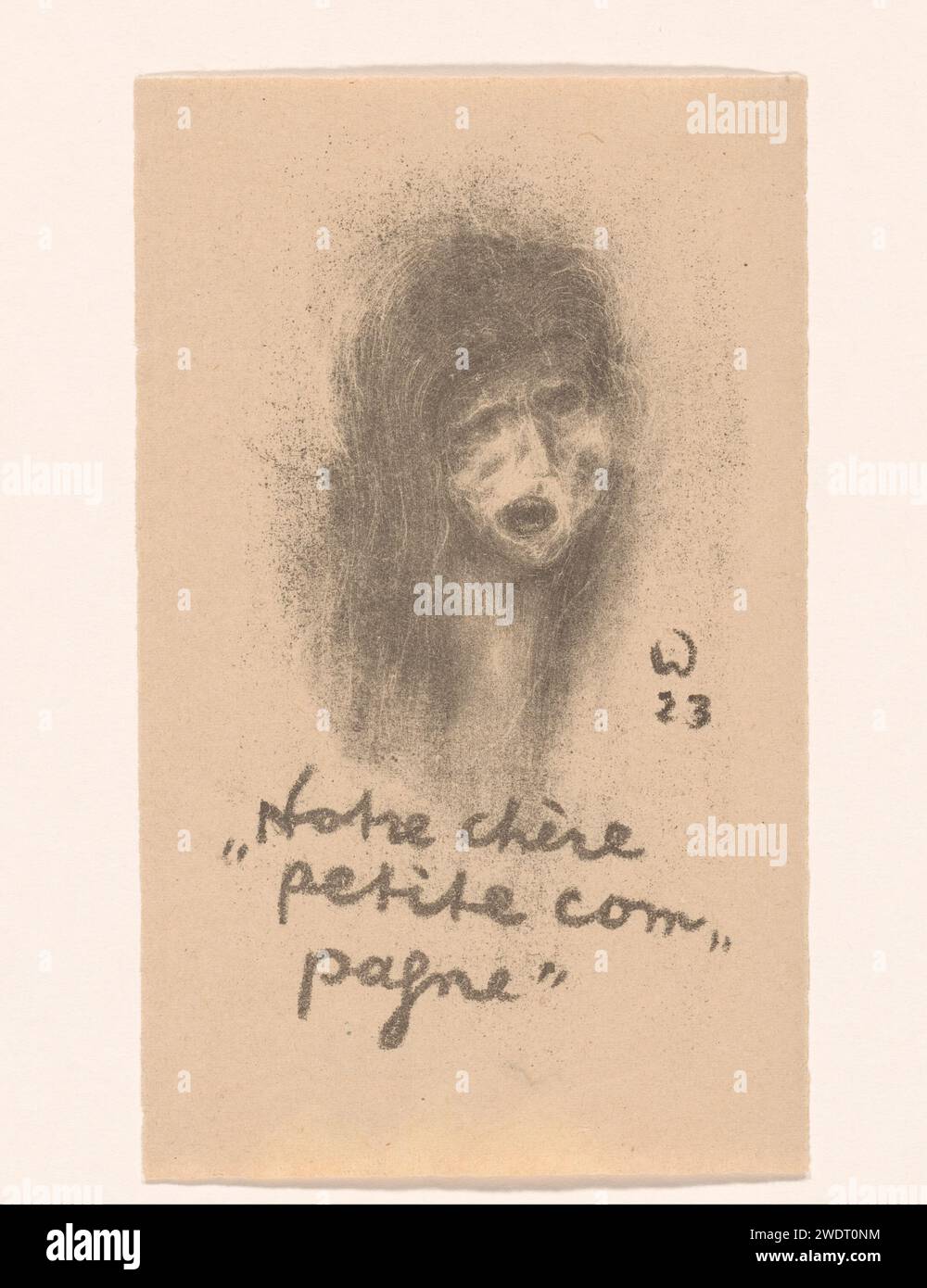 Our dear little partner, Erich Wichmann, 1923 print Caricature figure ...