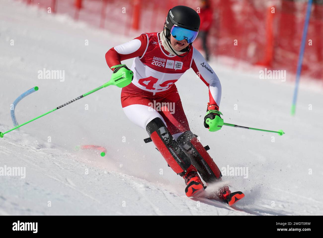 Jeongseon, South Korea. 22nd Jan, 2024. Maja Waroschitz of Austria ...