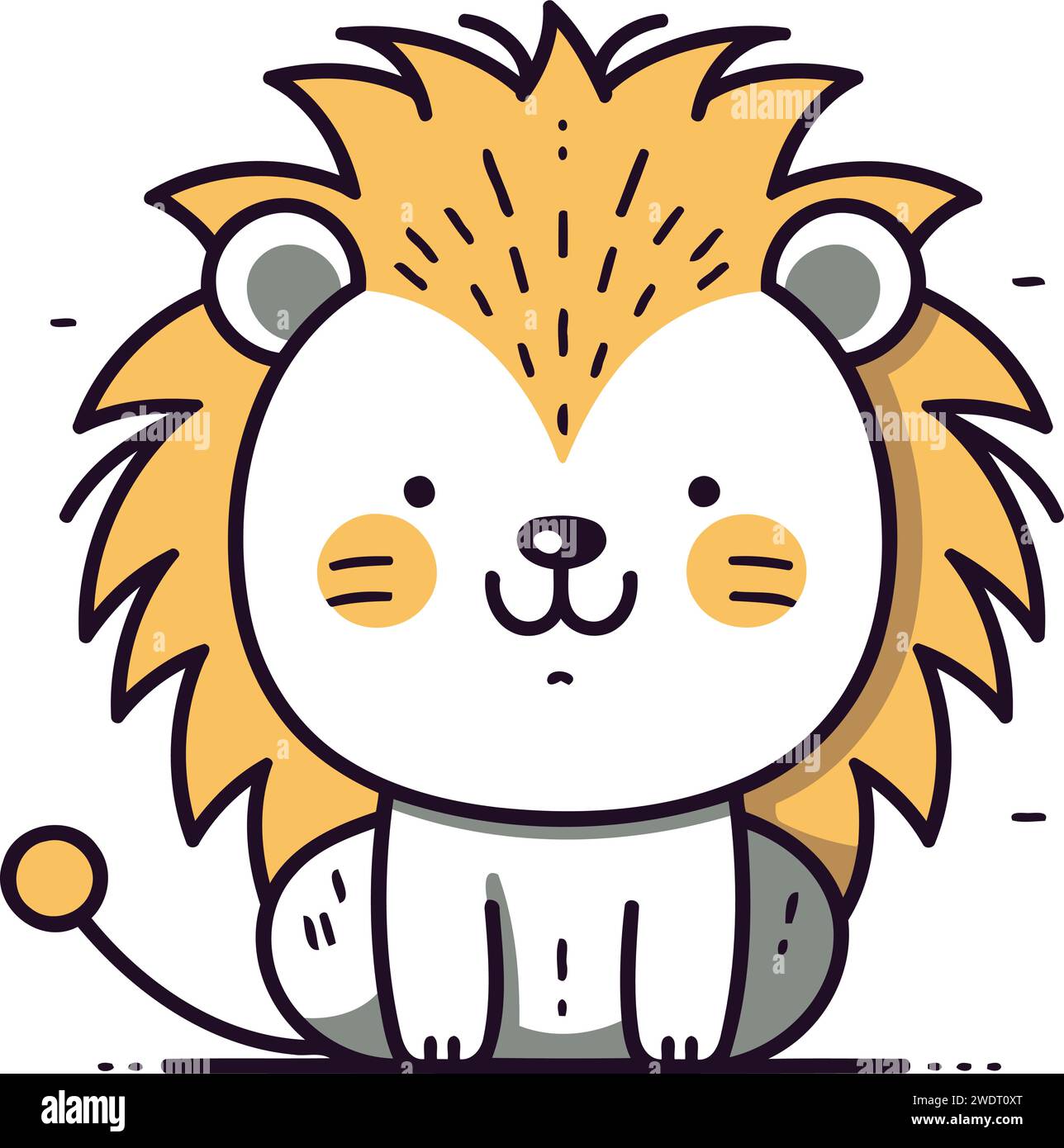 Lion kawaii hi-res stock photography and images - Alamy