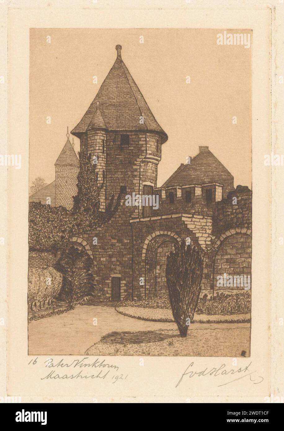 Father Vinc (Maastricht, Frederik van der Harst, 1921 print paper ...