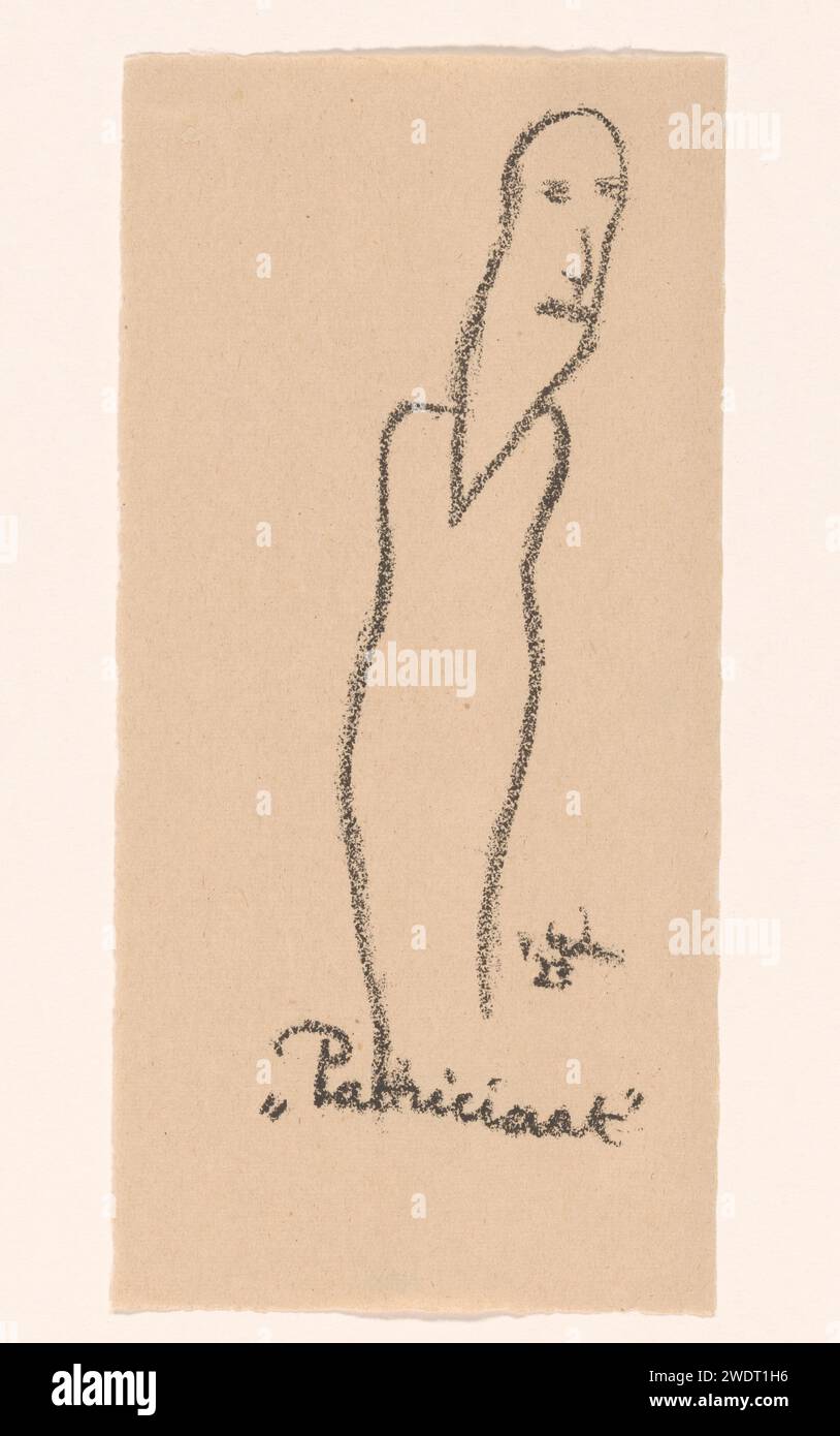 Patricific, heich Wichmann, 1923 print Standing figure. paper ...