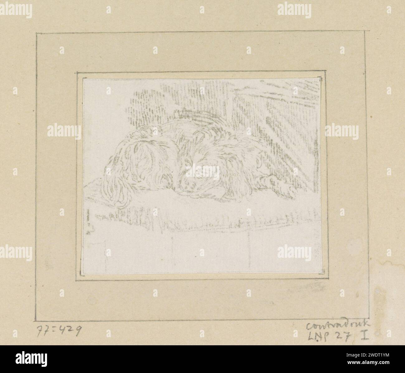 Lying dog, Cornelis Brouwer, Cornelis Ploos van Amstel, After Frans van ...