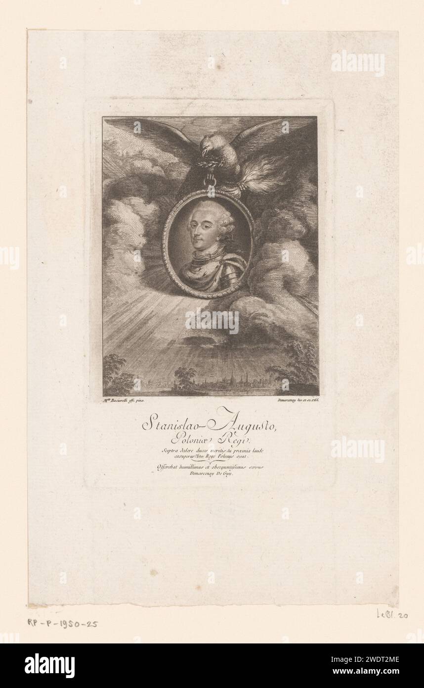 Medallion with the portrait of Stanisław August Poniatowski, worn by an ...