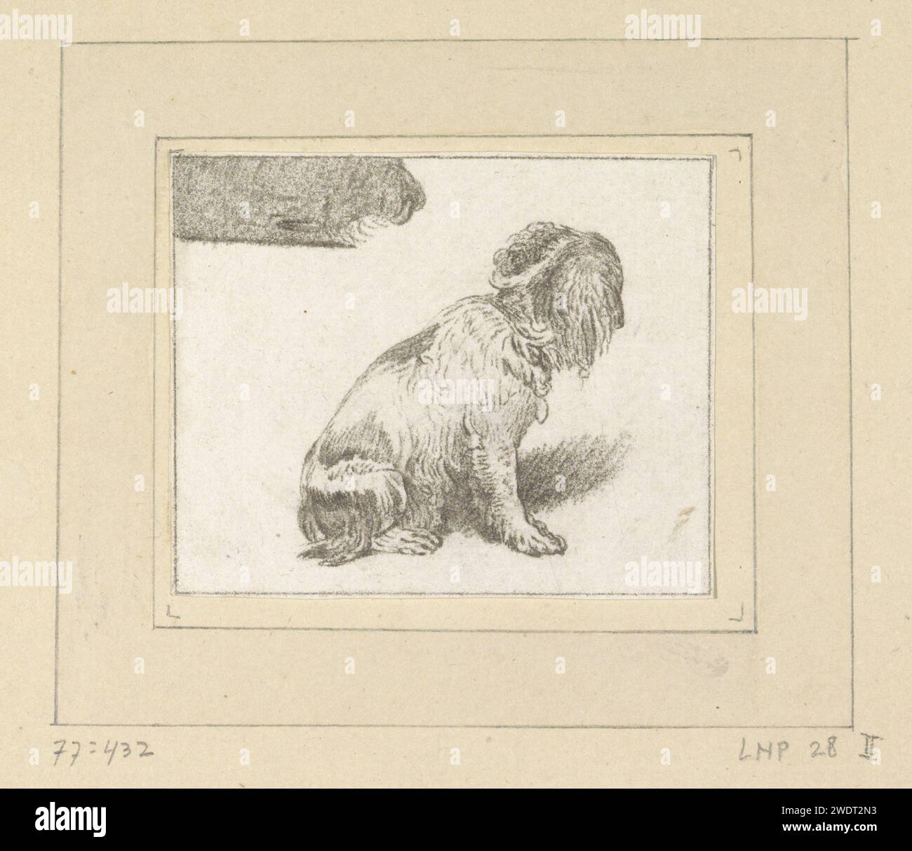 Seated dog, Cornelis Brouwer, Cornelis Ploos van Amstel, After Frans ...