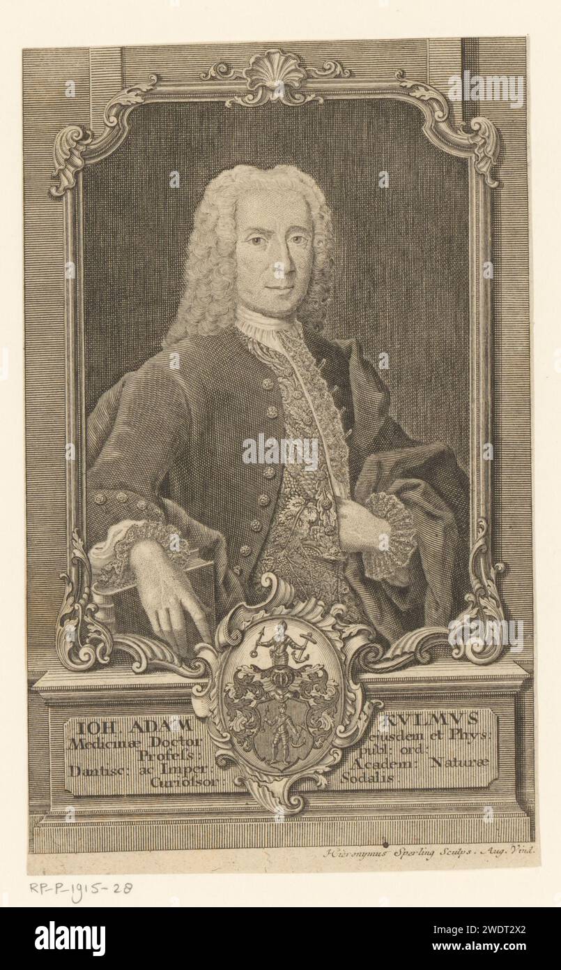 Portrayed van Johan Adam Kulmus, Hieronymus Sperling, 1720 - 1777 print ...