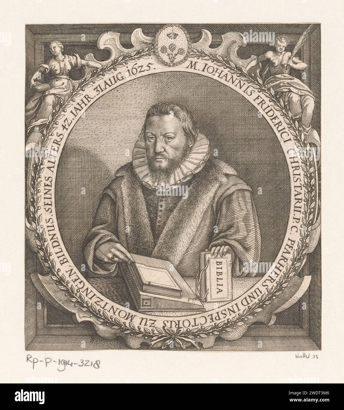 Portrait of Johann Friedrich Christarius at the age of 42, Sebastian ...