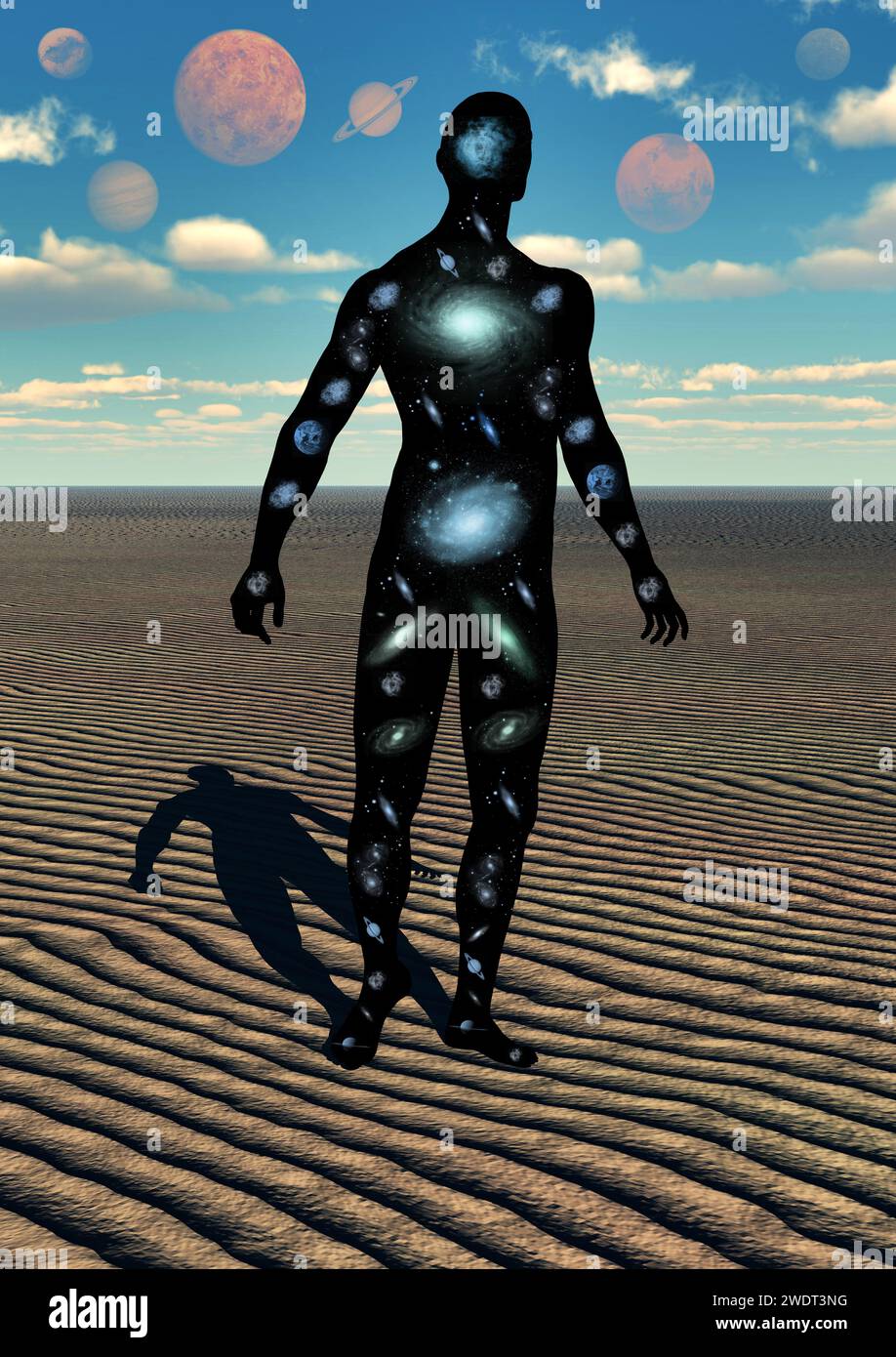 Cosmic man hi-res stock photography and images - Alamy