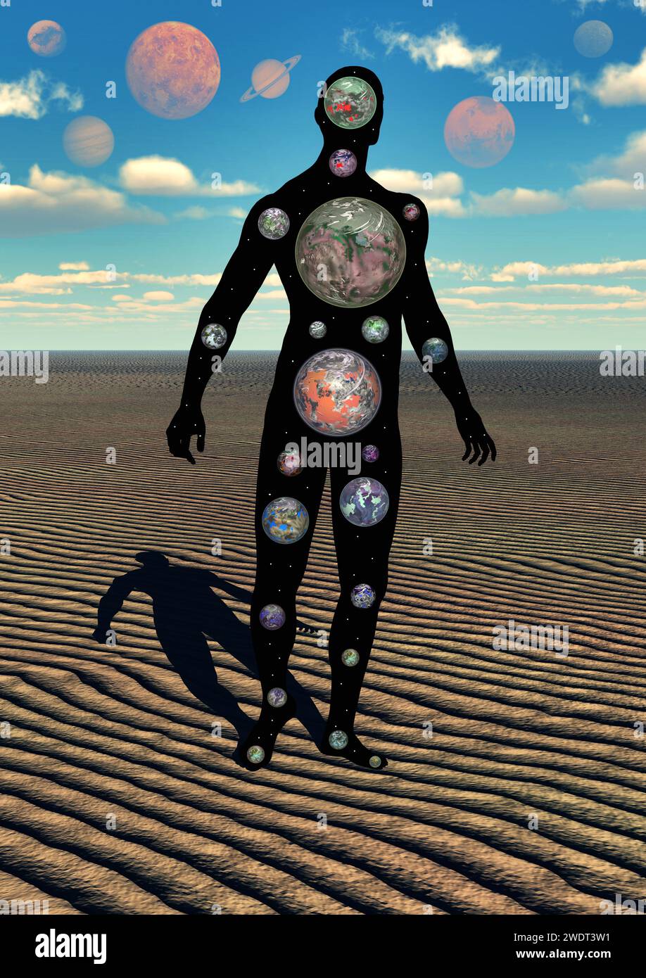 Cosmic man hi-res stock photography and images - Alamy