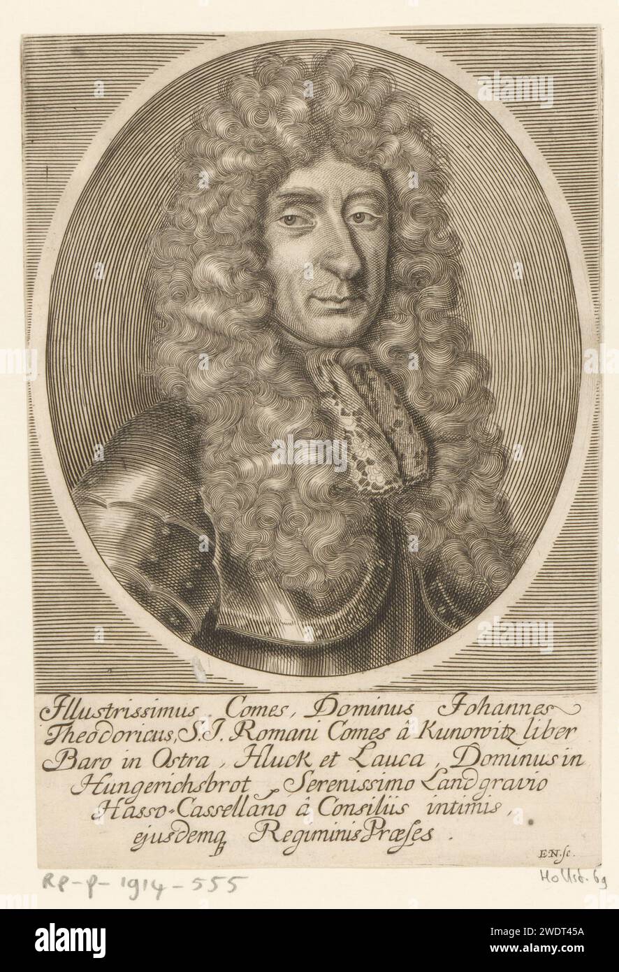 PortraT van Johann Dietrich, Freiherr von Kunowitz, Elias Nessenthaler ...