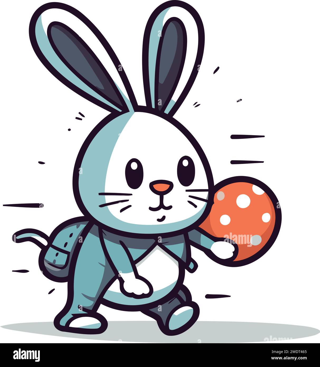 Playing easter bunny Stock Vector Images - Alamy