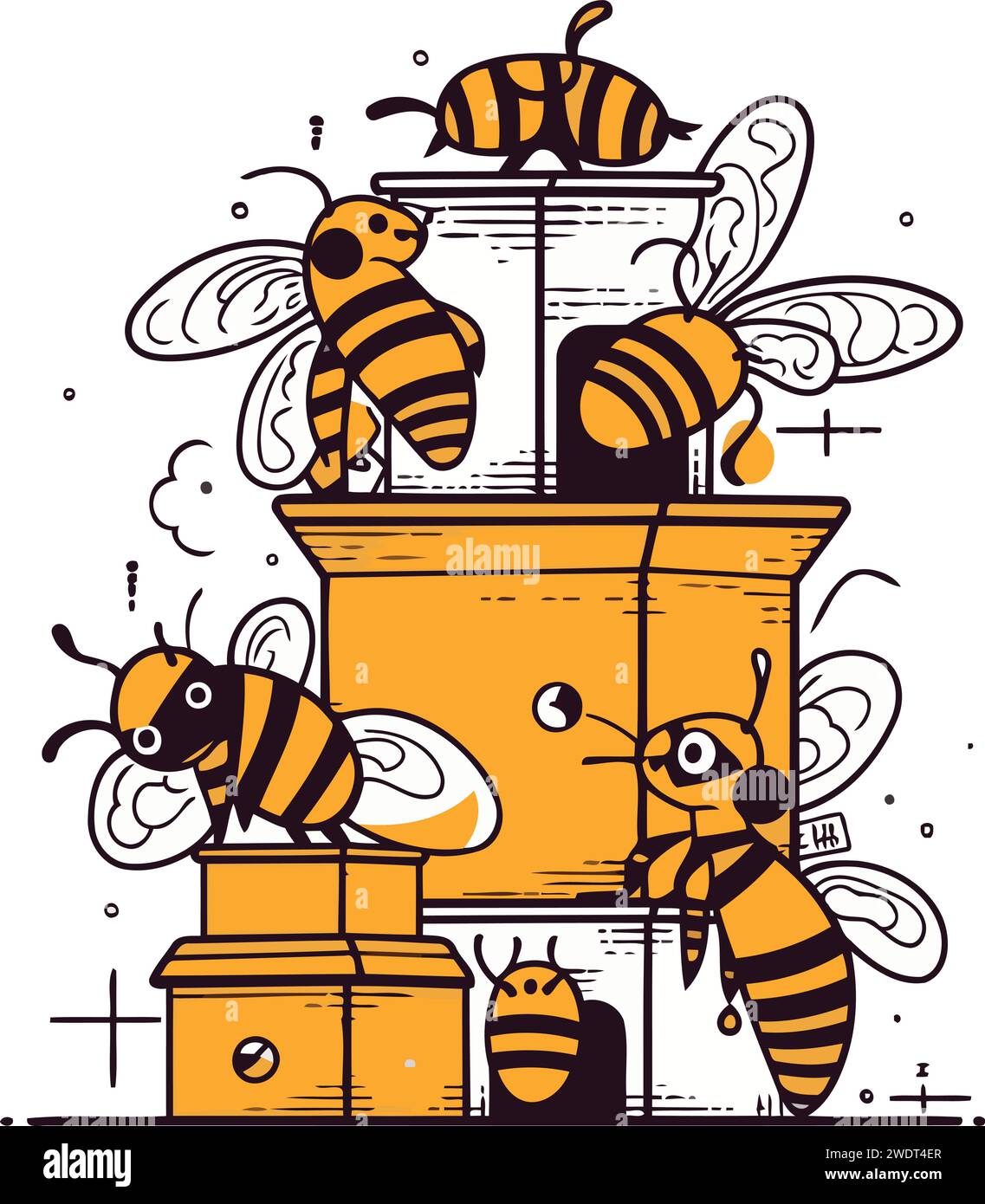 House hive Stock Vector Images - Alamy