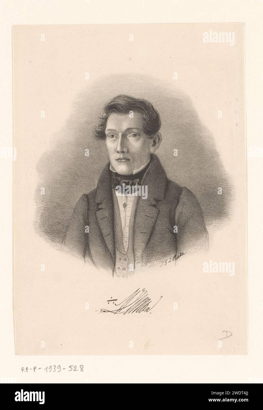Portrait of Henri Zeeman, Johan George Lodewijk Rieke, 1831 - 1891 ...