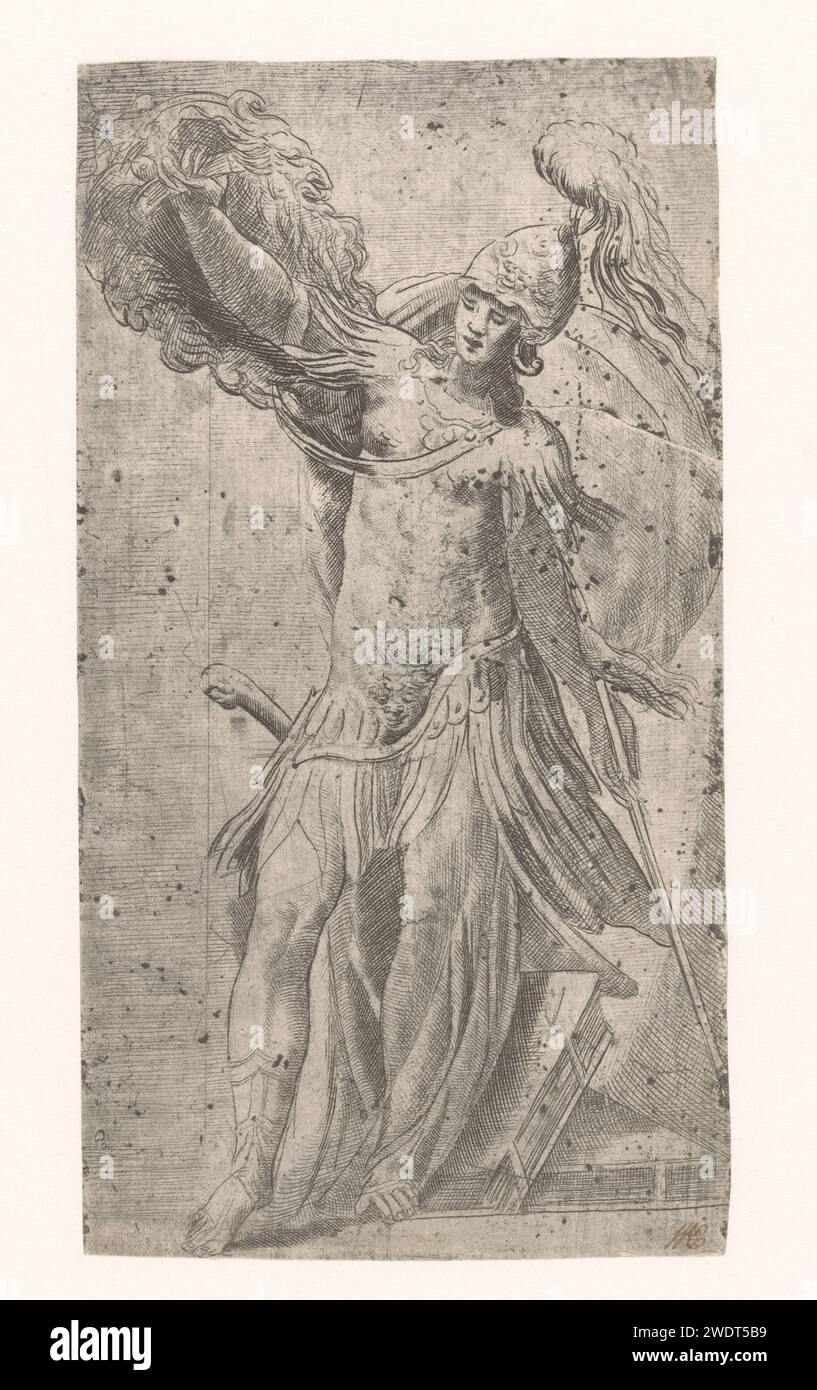 Bellona, Schiavone, 1532 - 1563 print Bellona, the Roman goddess of ...