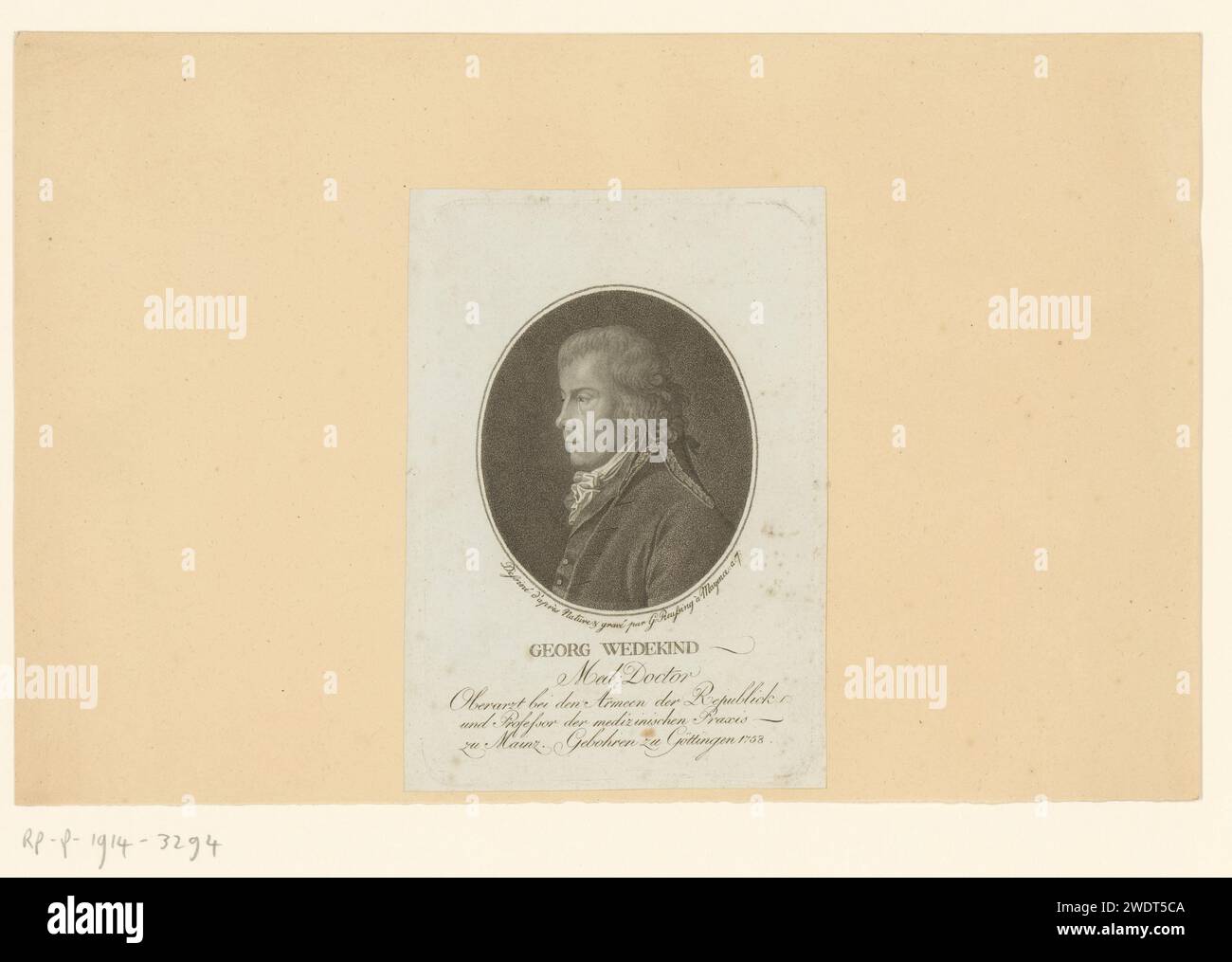 PortraT van Georg Christian Gottlieb, Freiherr von Wedekind, G ...