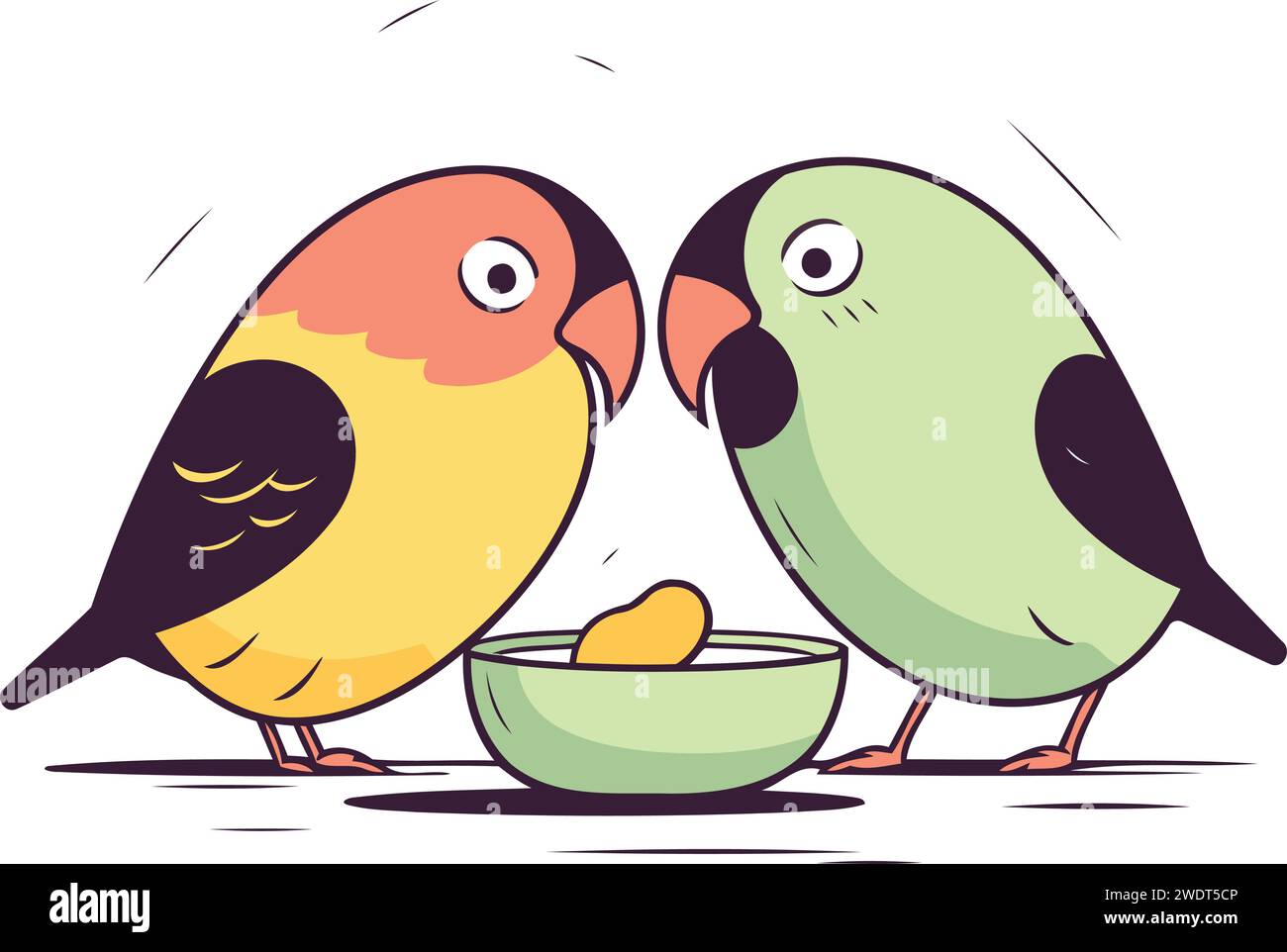 Food parrots Stock Vector Images - Alamy